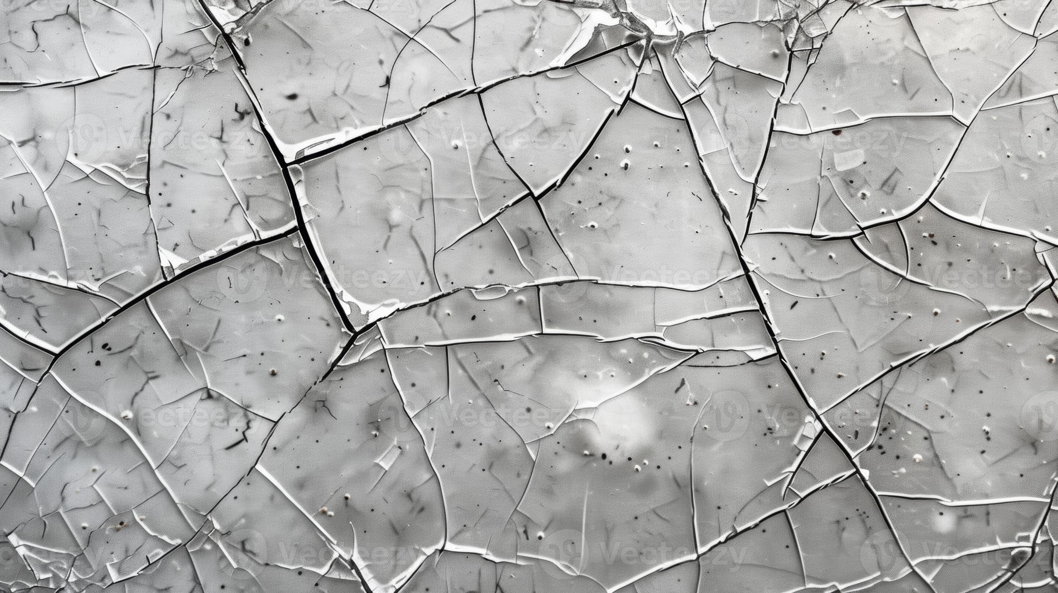 Cracked Surface The surface of this scratched plastic displays a ...