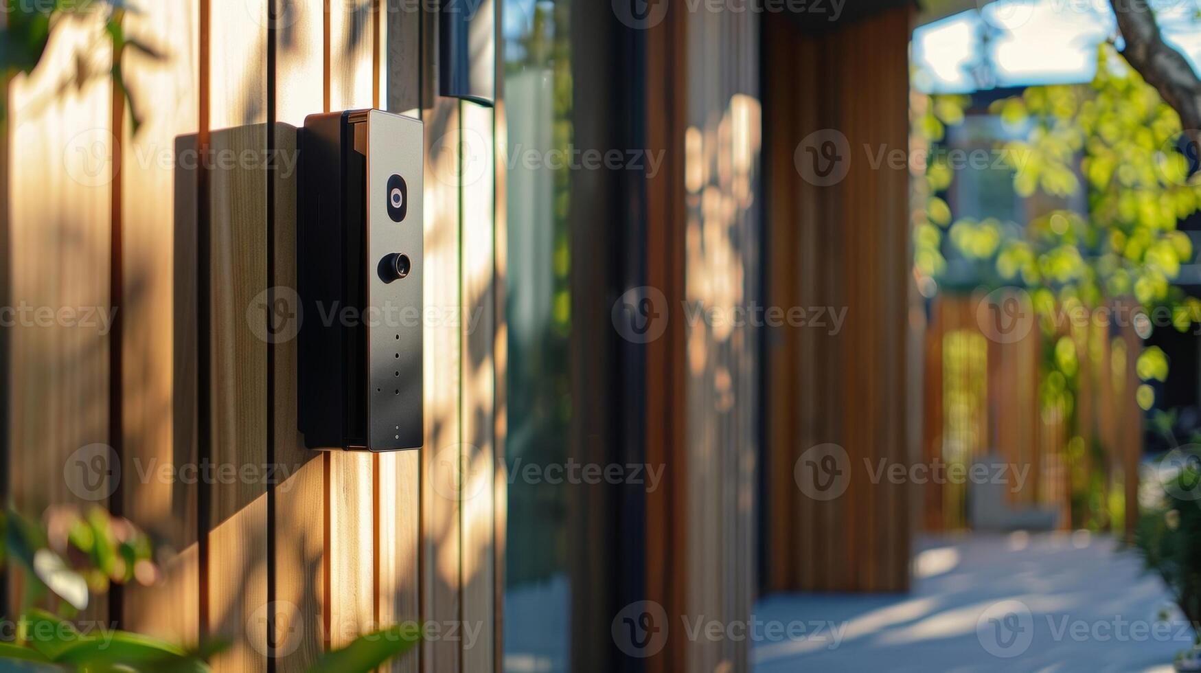 A solarpowered intercom system with a camera allowing residents to safely communicate with ...