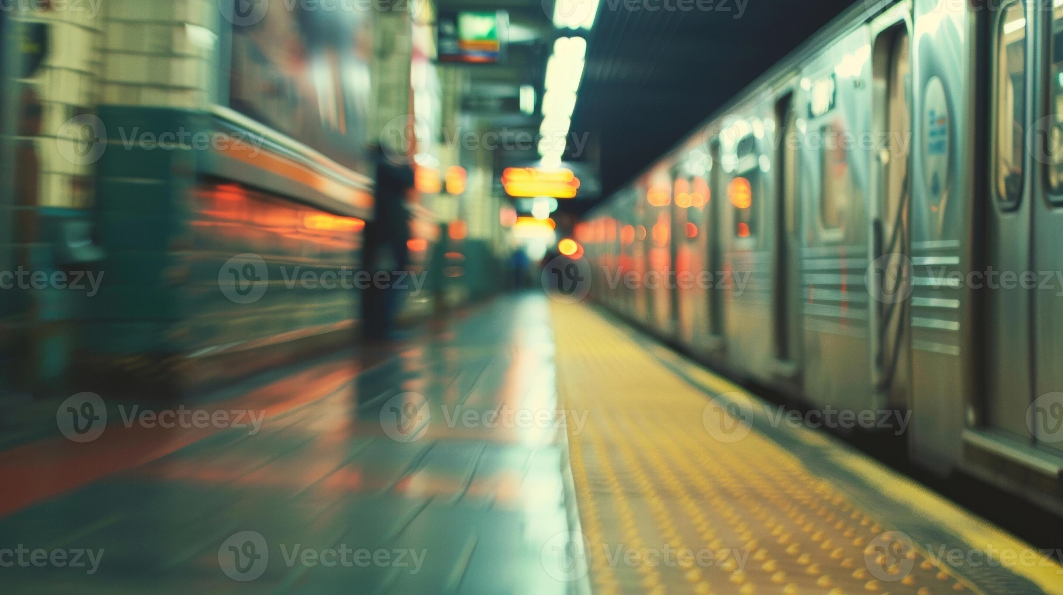 en medio de el difuminar de vistoso publicista y Moviente trenes el ... en medio de el difuminar de vistoso publicista y Moviente trenes el ...
