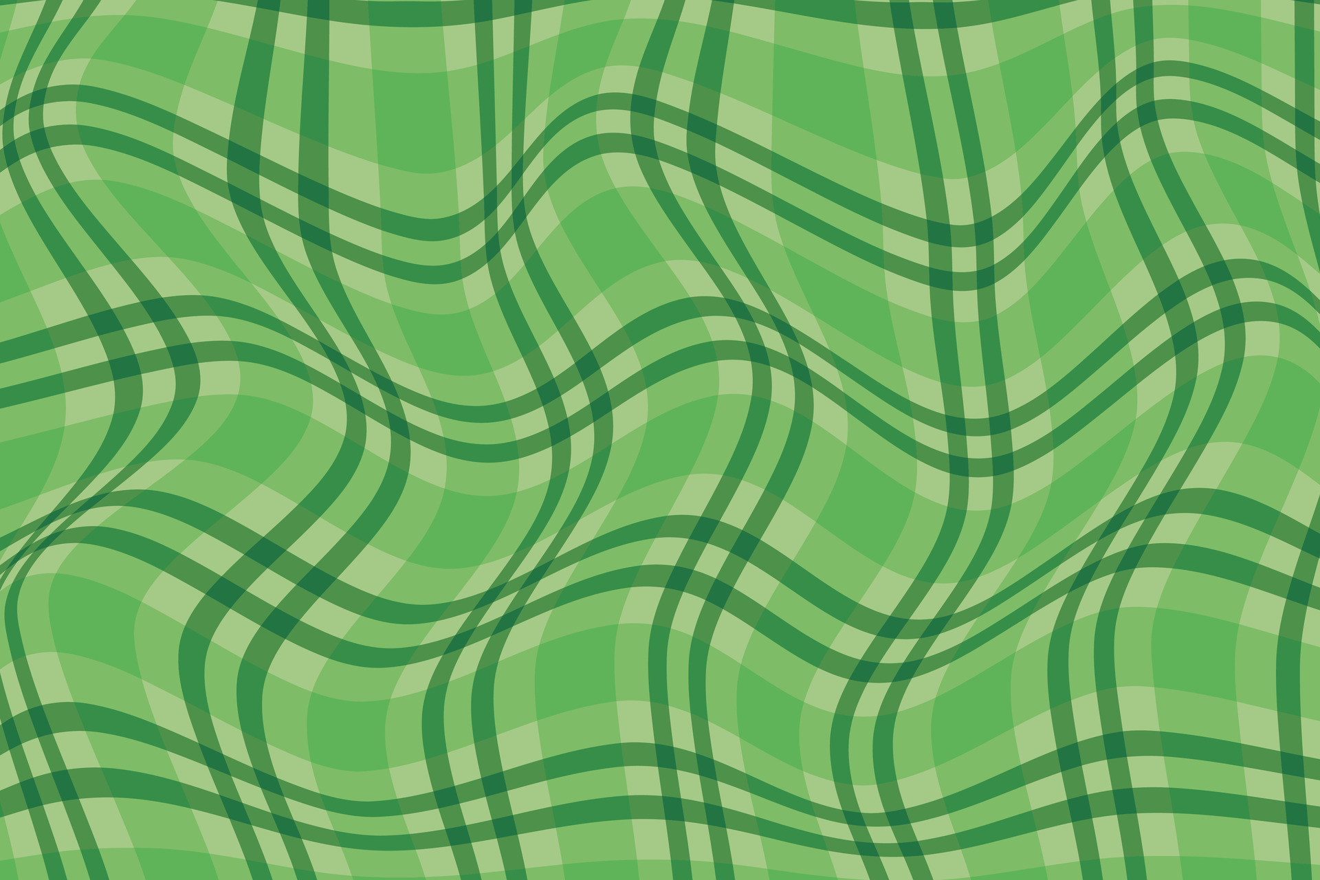 simple abstract fennel lite green color plaid check wavy distort line pattern a green background ...