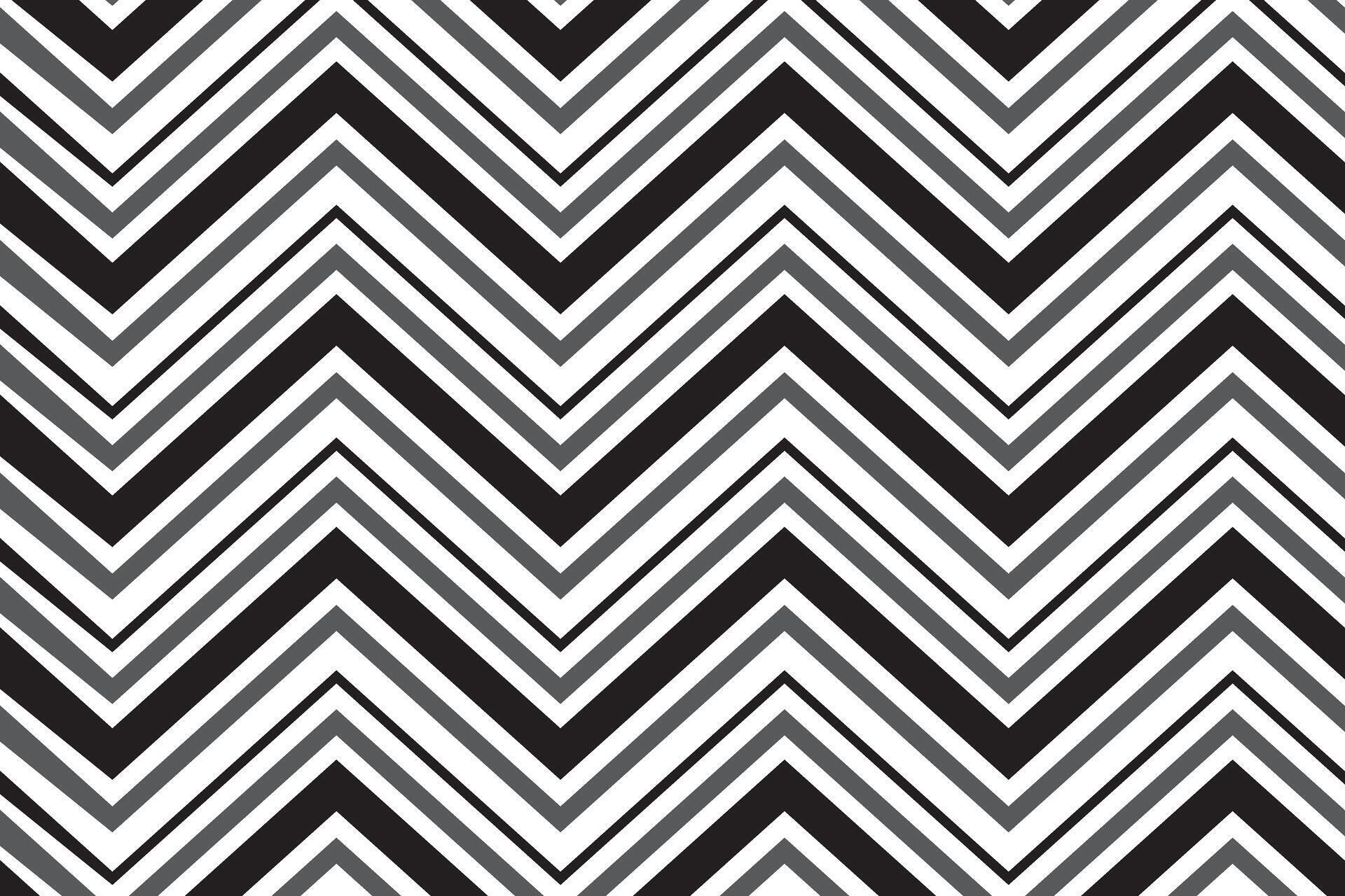 Simple Abstract Black Ash Grey Color Geometric Zig Zag Line Pattern A