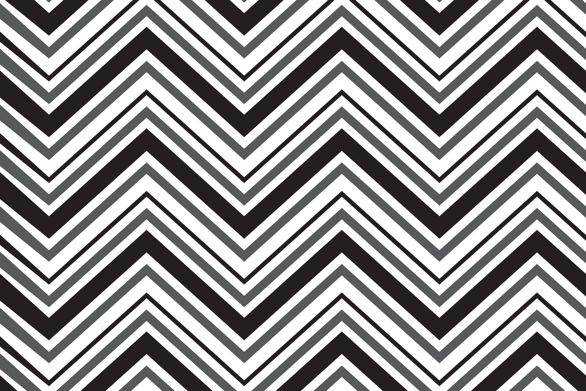 Simple Abstract Black Ash Grey Color Geometric Zig Zag Line Pattern A