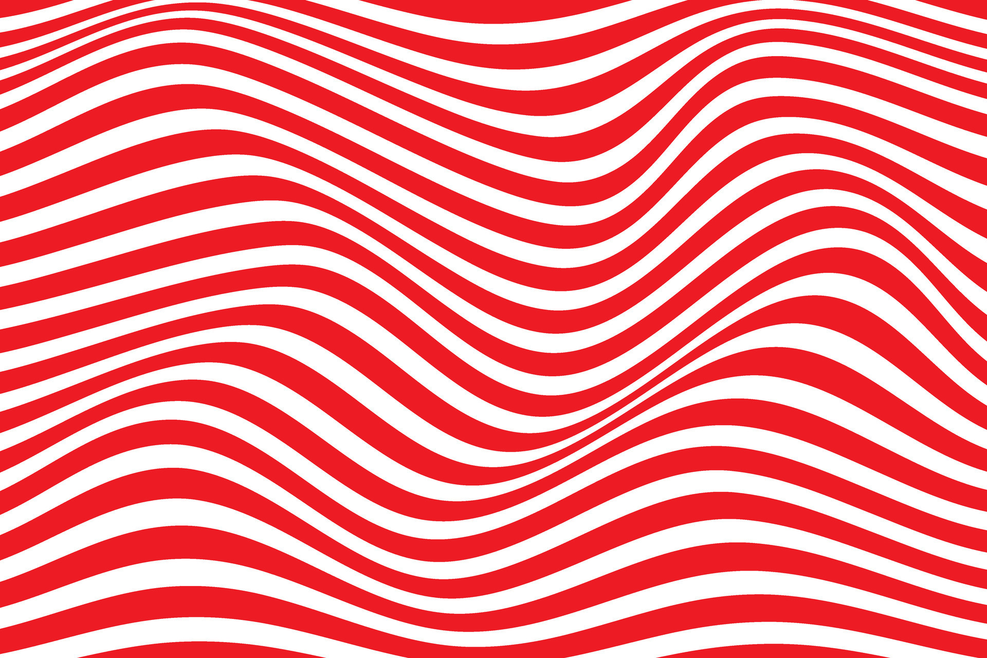 Simple Abstract Red Color Distort Wavy Line Pattern A White Background