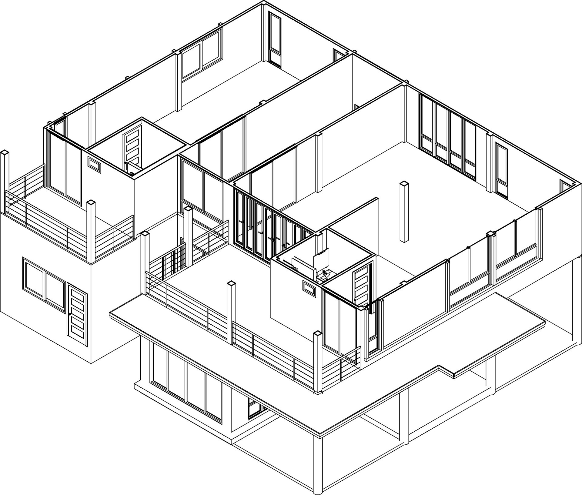 3D illustration of building project 46742048 Vector Art at Vecteezy
