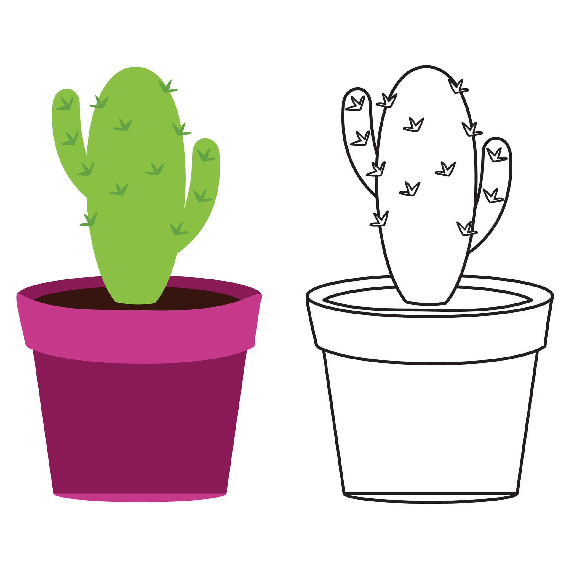 Coloring Pages Outline with Color 46742356 Vector Art at Vecteezy