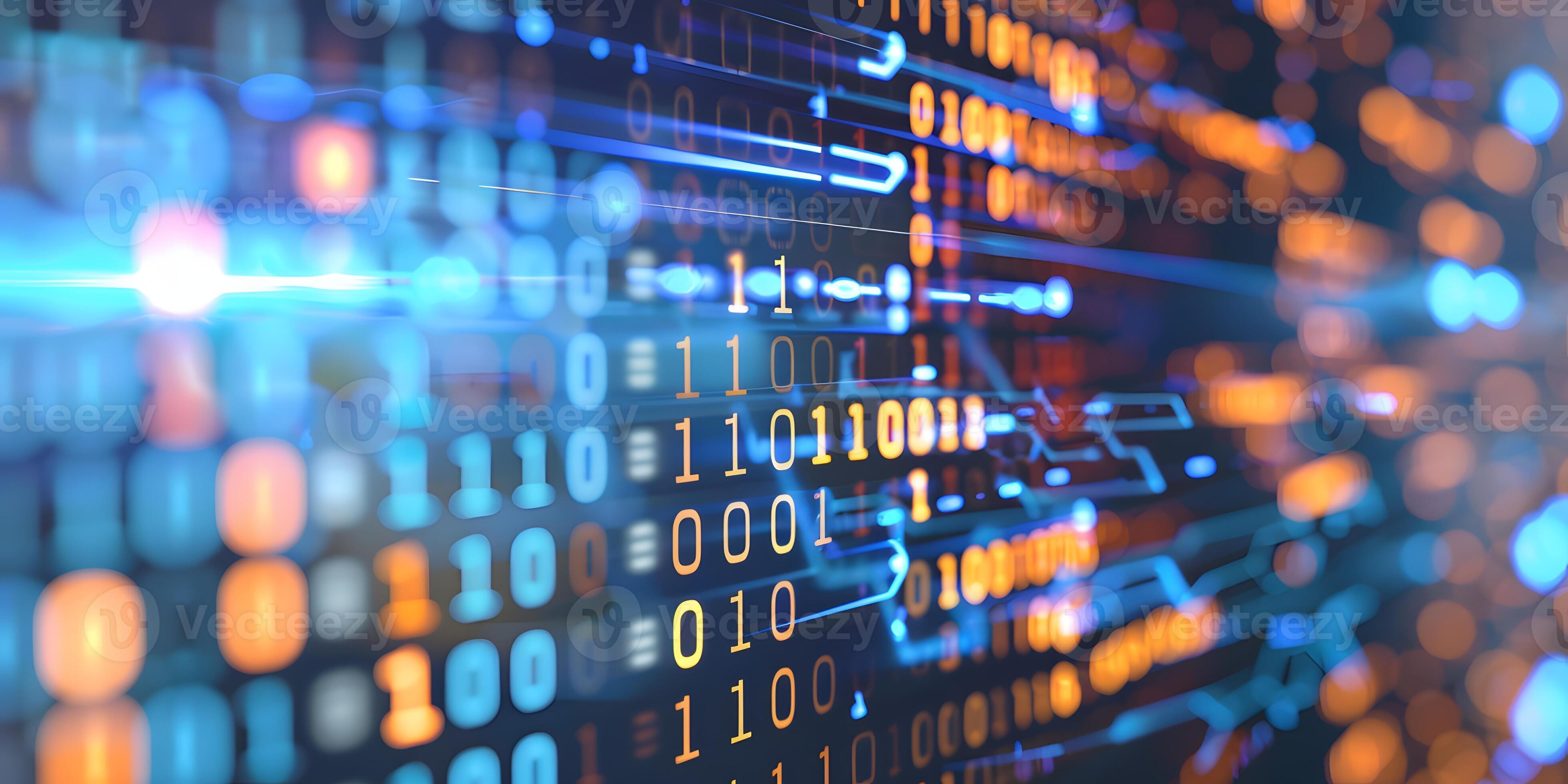 Digital Binary Code Display 46767328 Stock Photo at Vecteezy