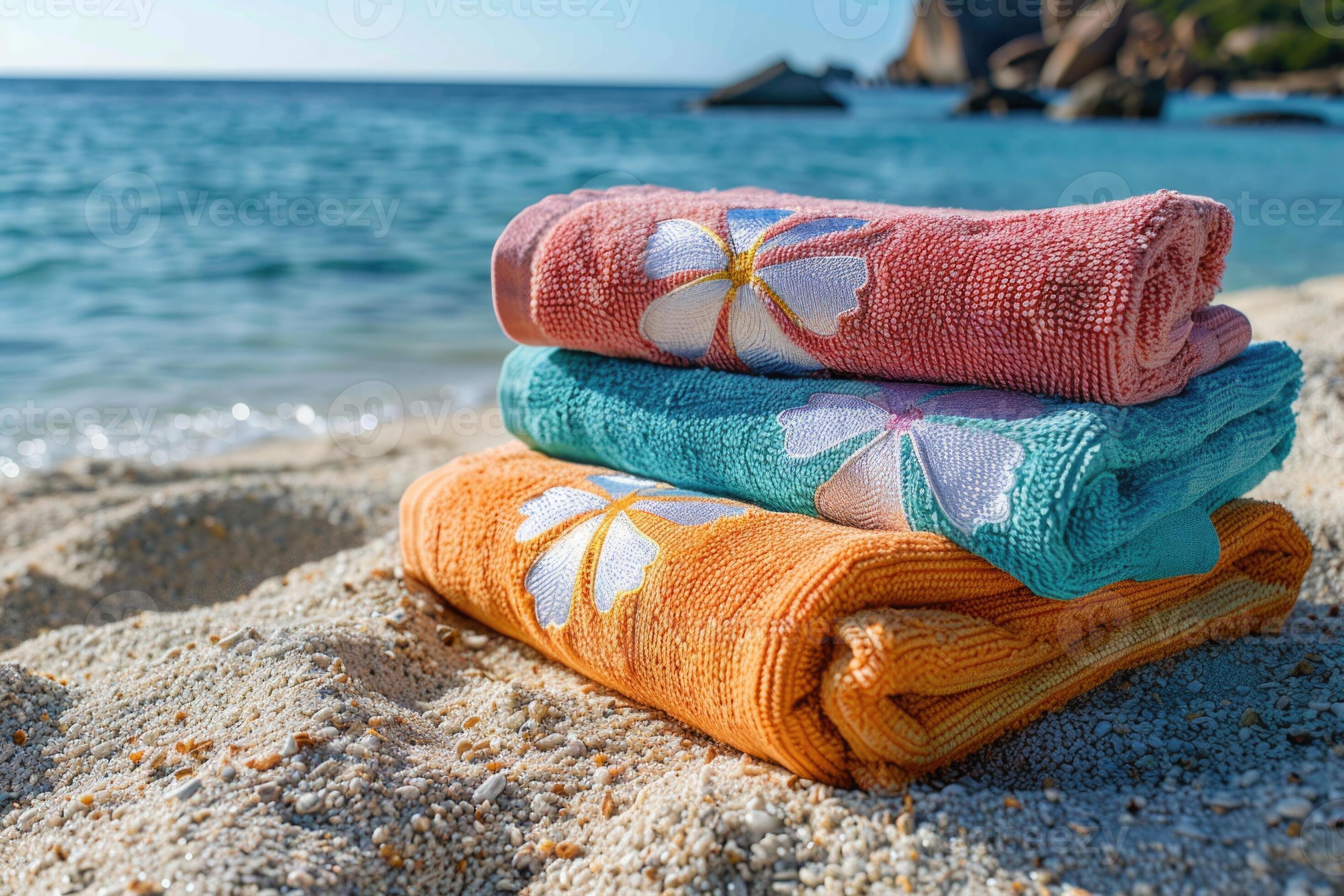 Bright colored beach towels store