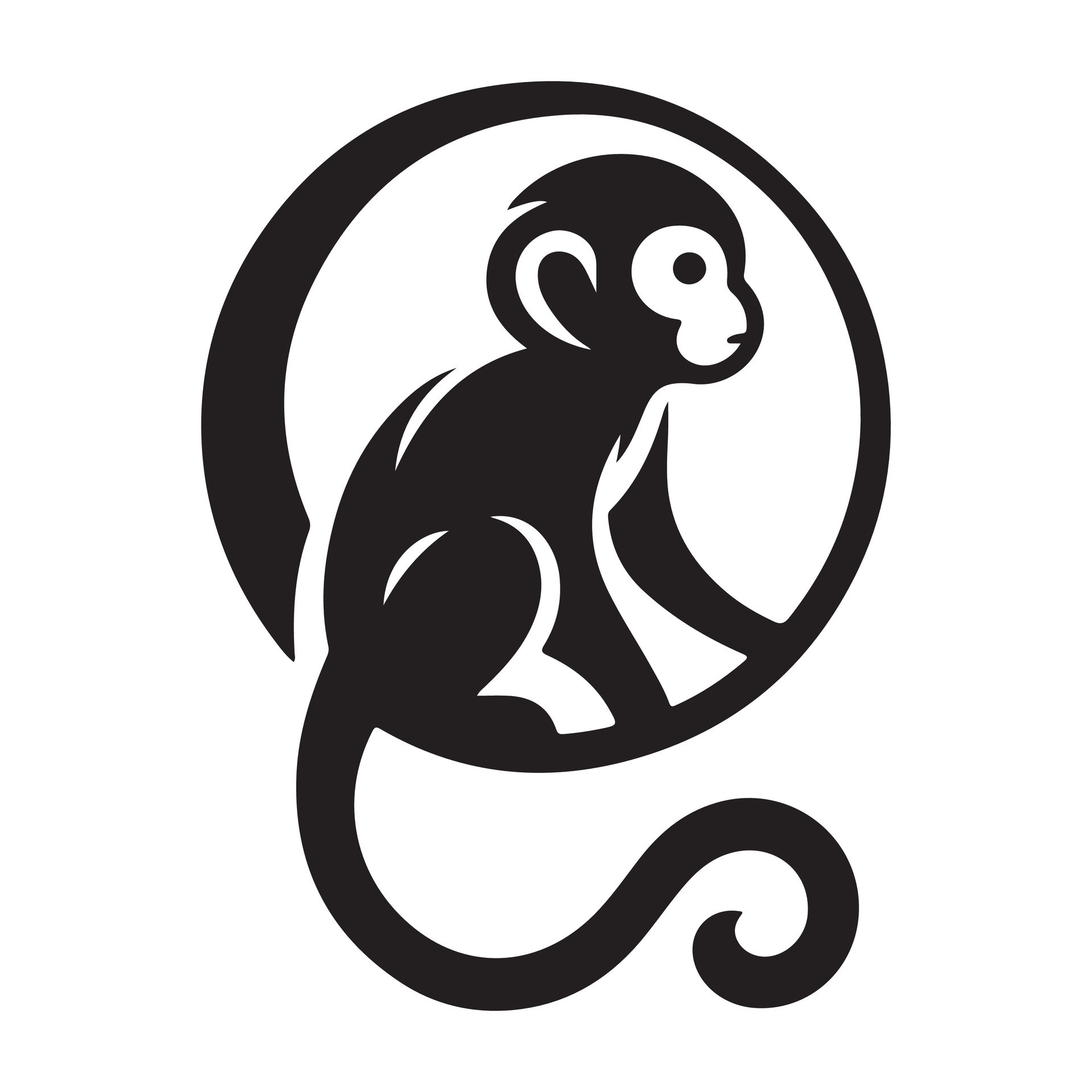 Monkey vectors silhouette 46787764 Vector Art at Vecteezy