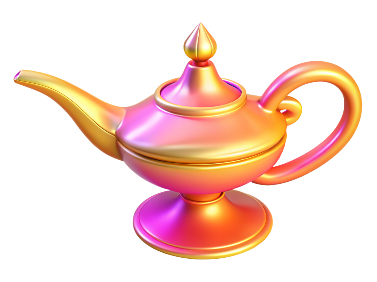 Genie Lamp 3d Element 46788542 Png