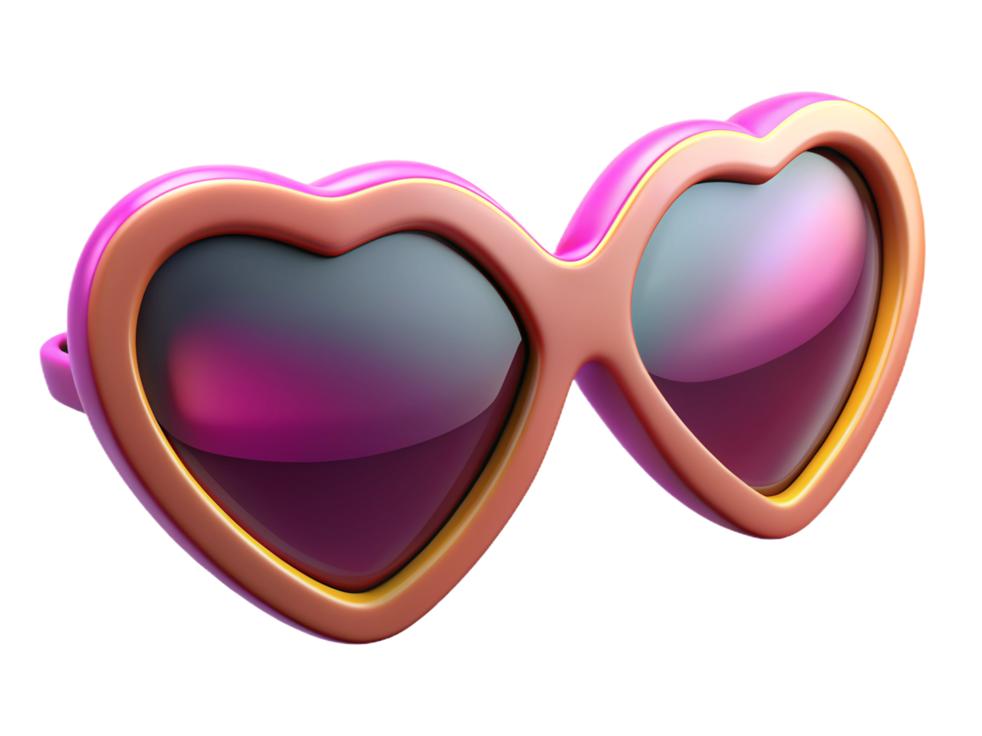 Heart Shaped Sunglasses 3d Image 46789520 Png