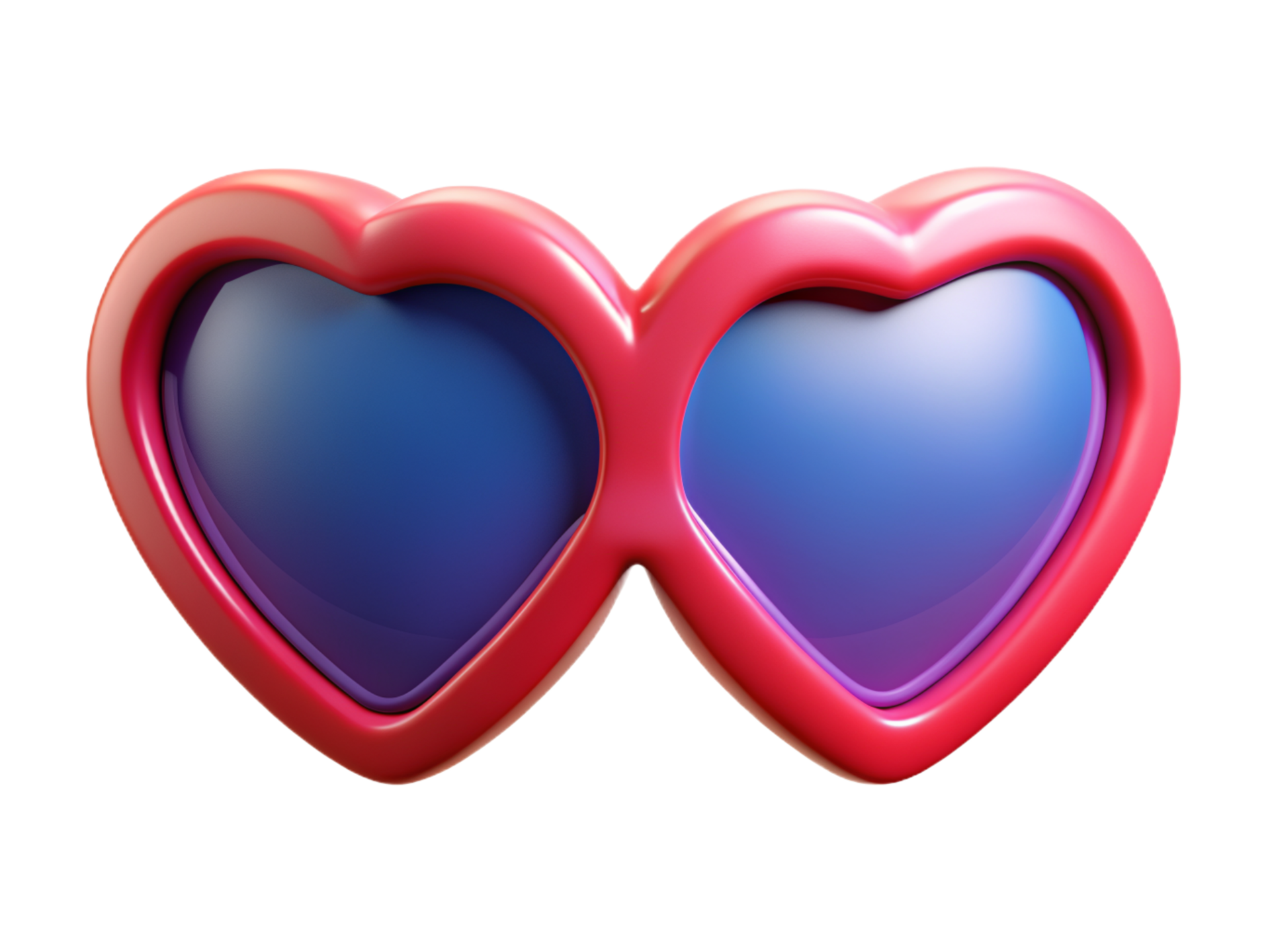 Heart Shaped Sunglasses 3d Object 46789530 Png