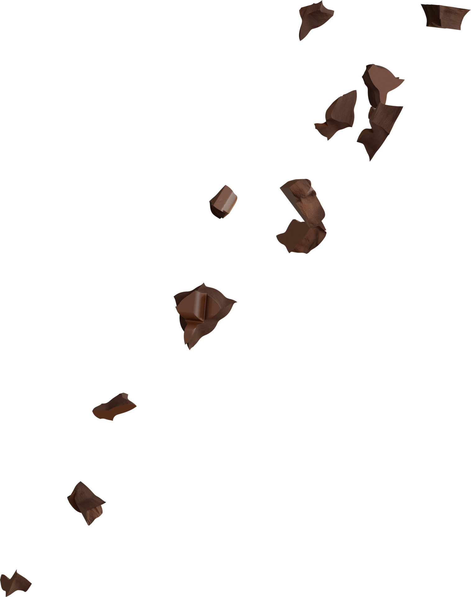 falling Broken chocolate pieces 46790264 PNG falling Broken chocolate pieces 46790264 PNG