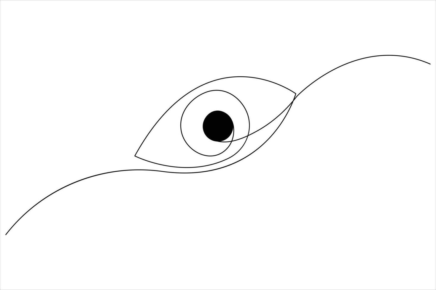 illustration continuous eye one line drawing 46790694 Vector Art at ... illustration continuous eye one line drawing 46790694 Vector Art at ...