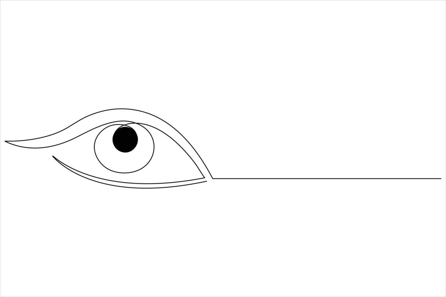 illustration continuous eye one line drawing 46790728 Vector Art at ... illustration continuous eye one line drawing 46790728 Vector Art at ...
