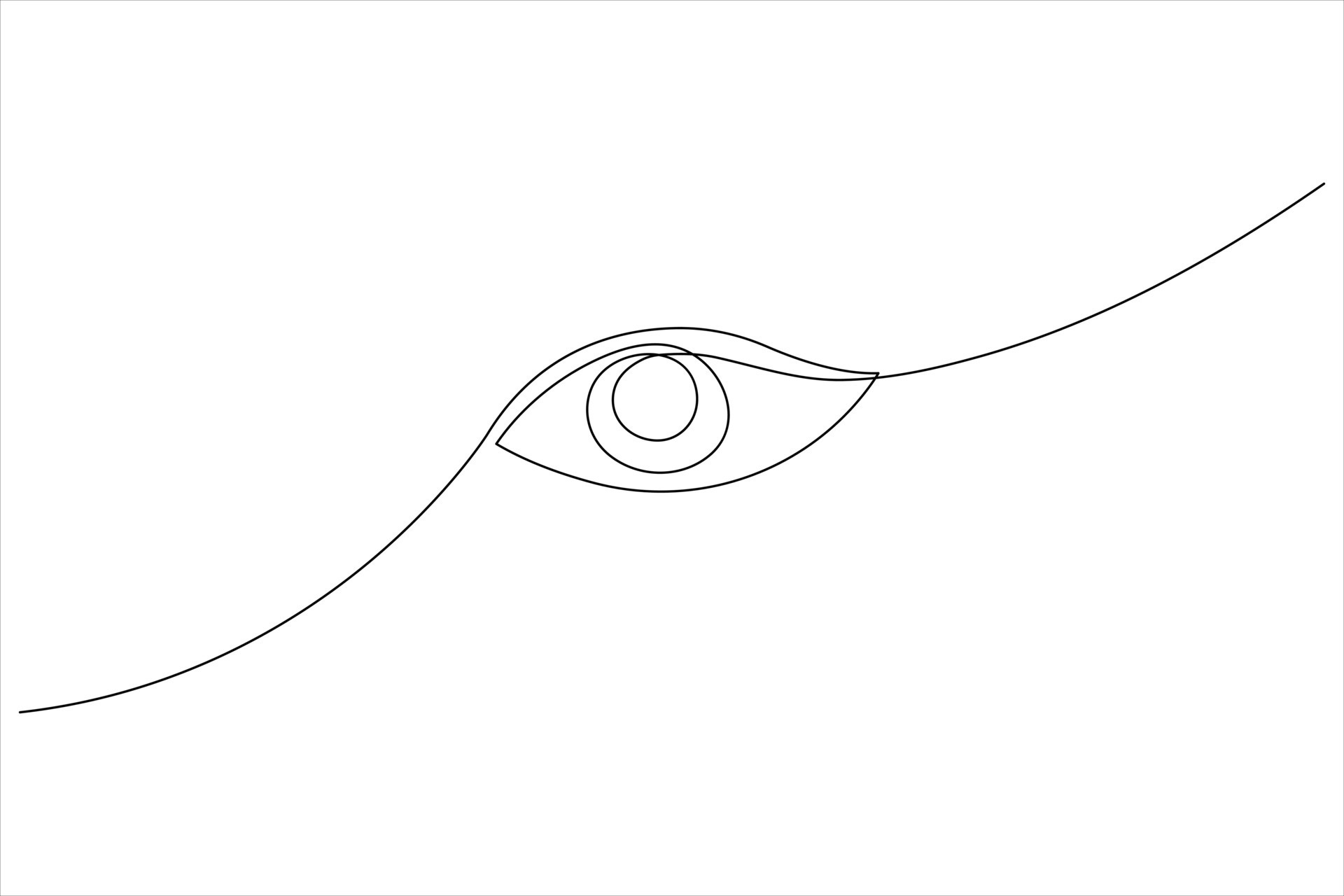 illustration continuous eye one line drawing 46790730 Vector Art at ... illustration continuous eye one line drawing 46790730 Vector Art at ...