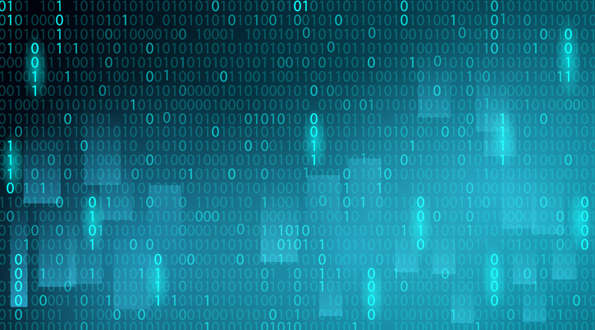 Abstract Technology Binary Number Code Blue Background For Digital Technology Big Data Data