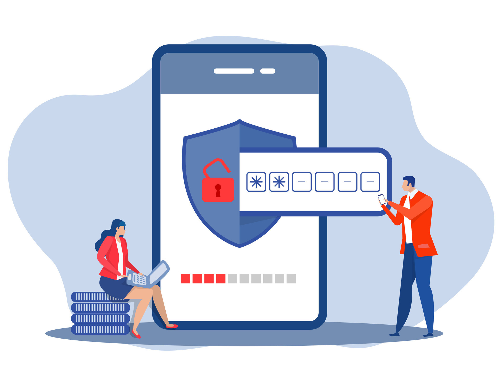 One Time Password Or Otp Security Code On Mobile Phone 2 Step