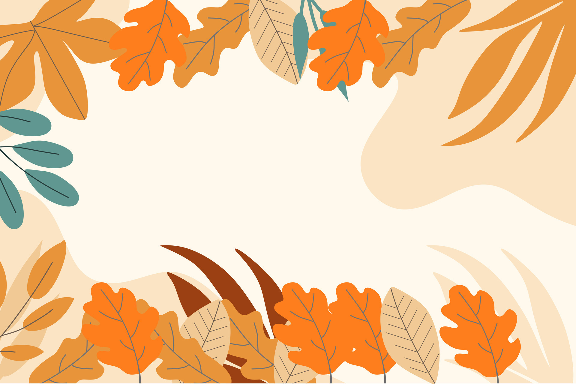 Flat autumn leaf element background 46798886 Vector Art at Vecteezy