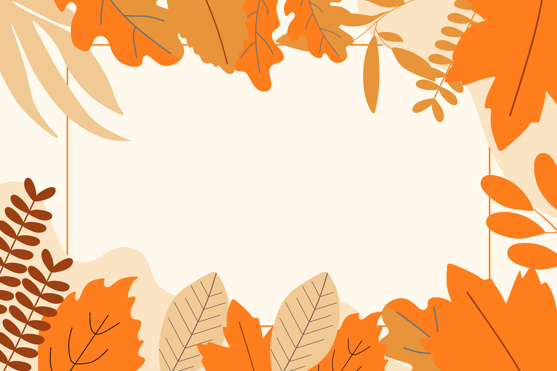 Flat autumn leaf element background 46798902 Vector Art at Vecteezy