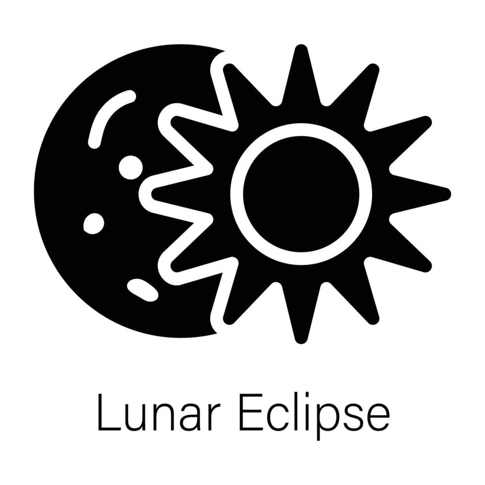 Ready to use glyph icon of lunar eclipse 46799339 Vector Art at Vecteezy