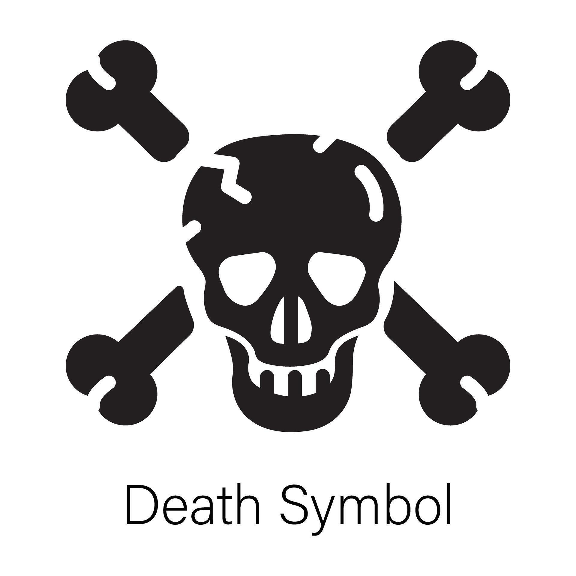A filled style icon of death symbol 46799714 Vector Art at Vecteezy