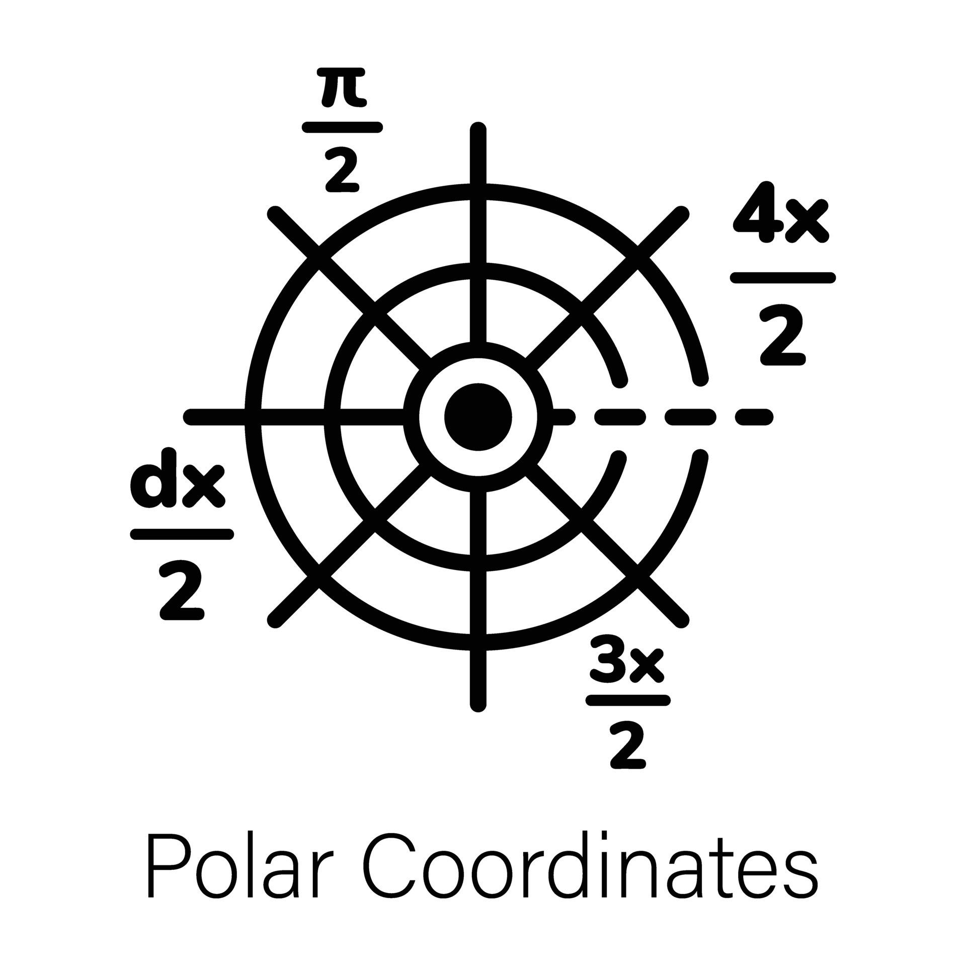 Download Line Icon Of Polar Coordinates 46800151 Vector Art At Vecteezy