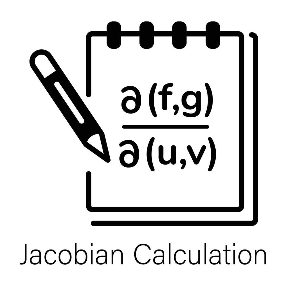 Premium outline icon of jacobian calculation 46800163 Vector Art at Vecteezy
