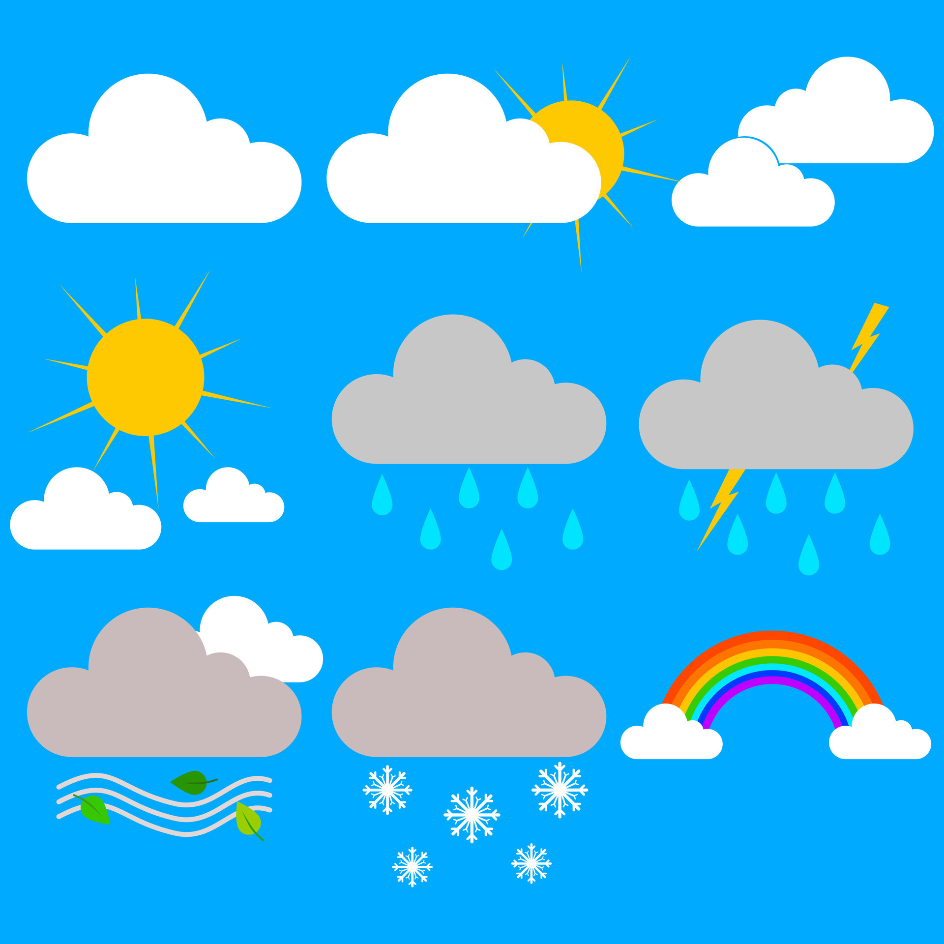 Simple weather icon set illustrations 46801398 Vector Art at Vecteezy Simple weather icon set illustrations 46801398 Vector Art at Vecteezy
