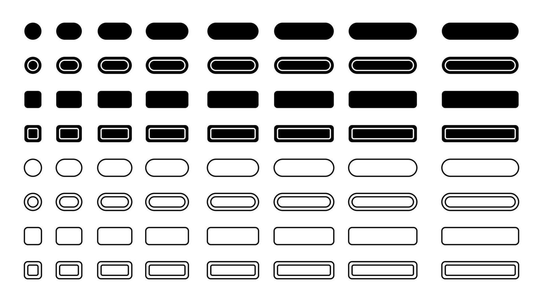 buttons set for user interface. simple design for app, web, social ... buttons set for user interface. simple design for app, web, social ...