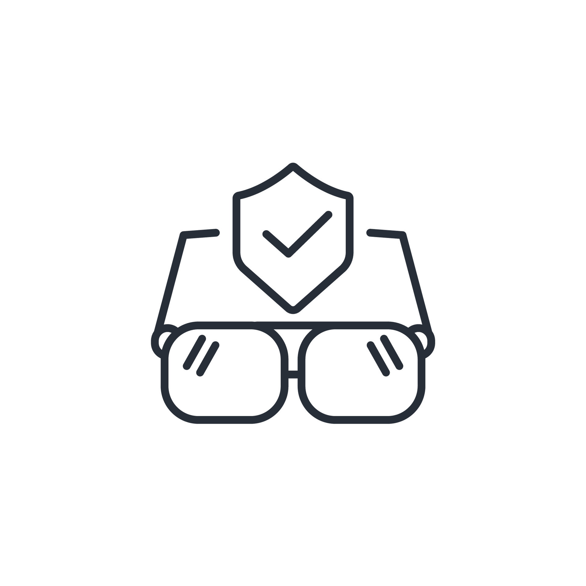 la seguridad lentes icono. .editable trazo.lineal estilo firmar para ... la seguridad lentes icono. .editable trazo.lineal estilo firmar para ...