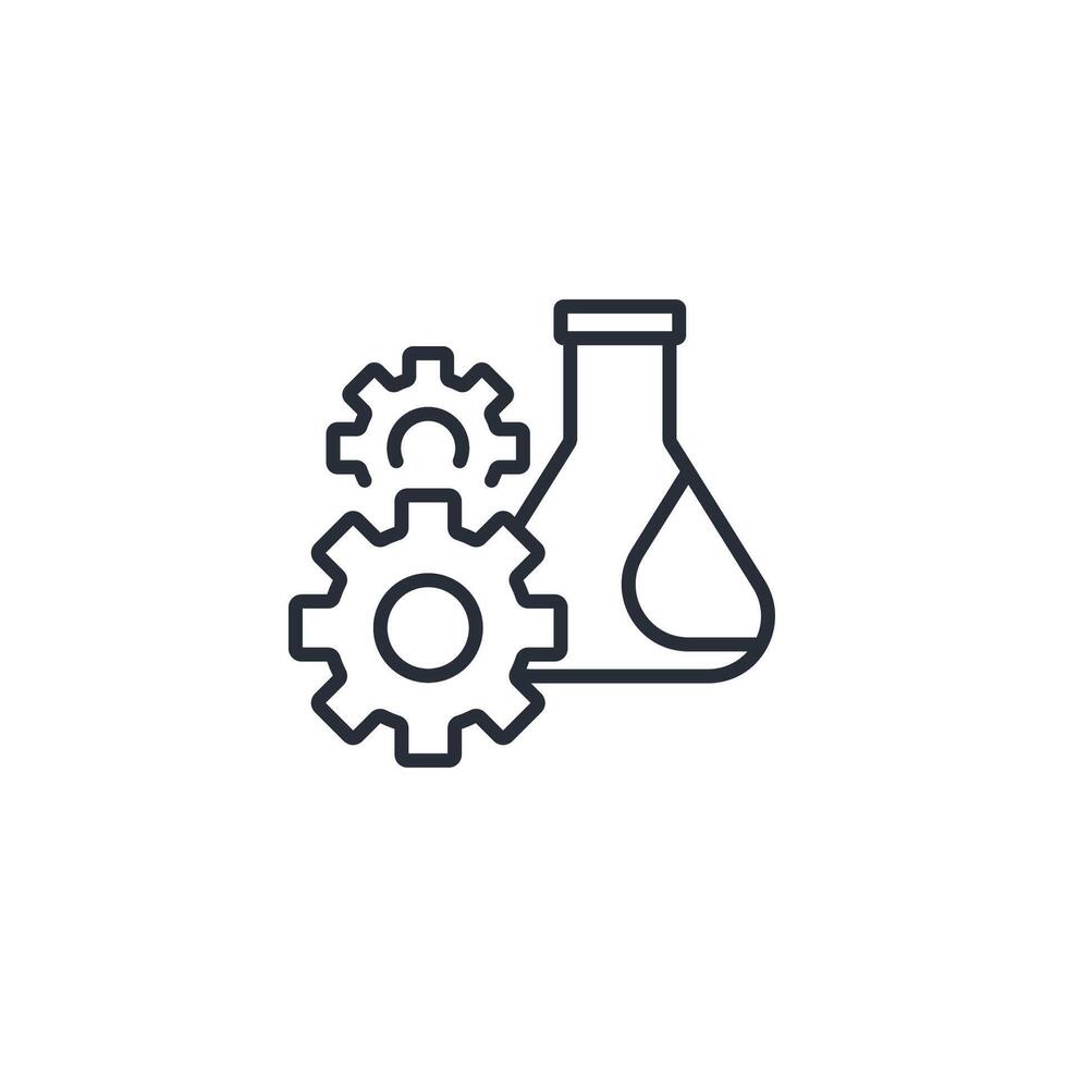 experiment lab icon. .Editable stroke.linear style sign for use web ...