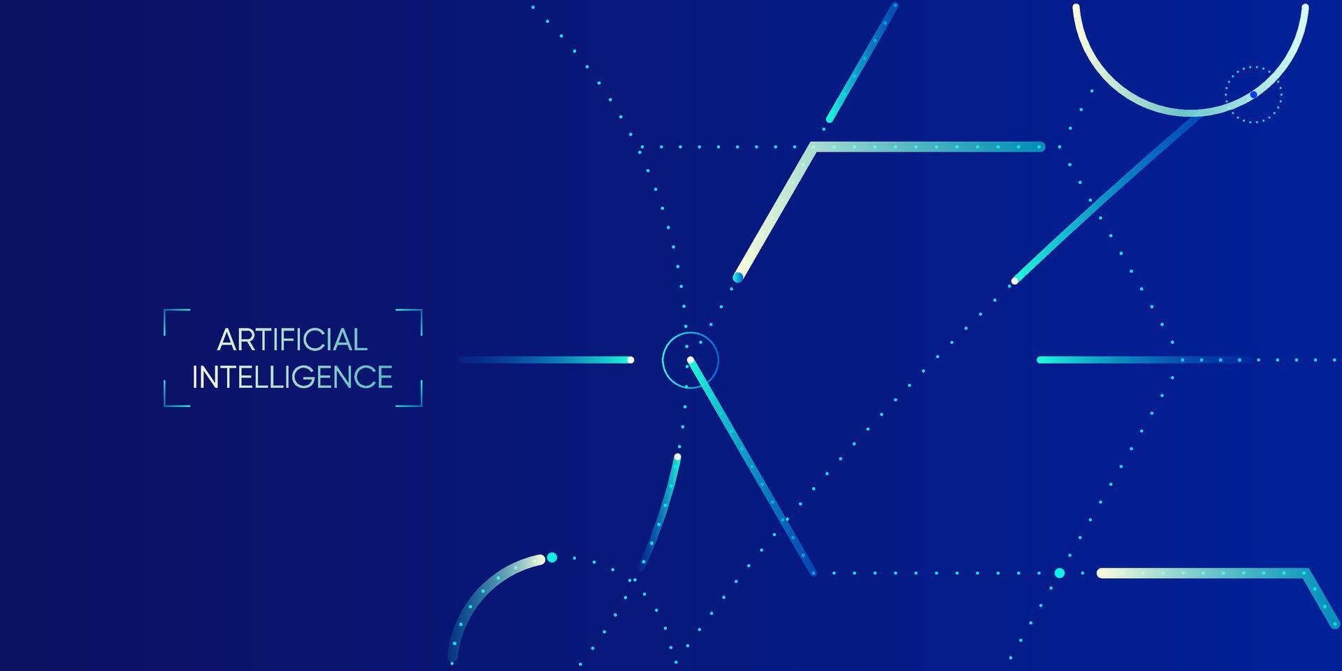 Illustration Of Abstract Stream Information With Line And Dot Big Data Technology Ai Data
