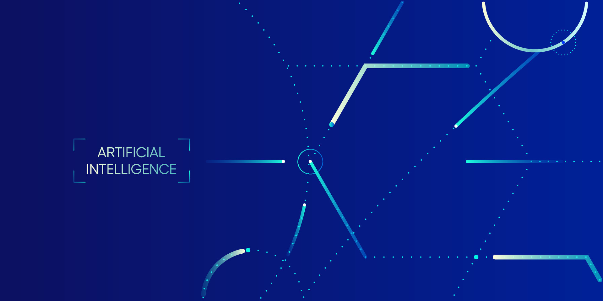 Illustration Of Abstract Stream Information With Line And Dot Big Data