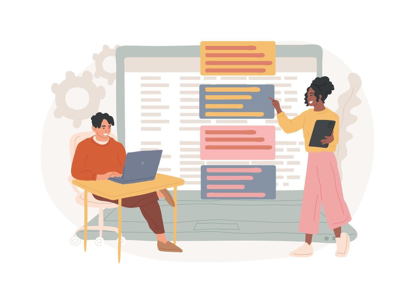 Software requirement description isolated concept illustration ...