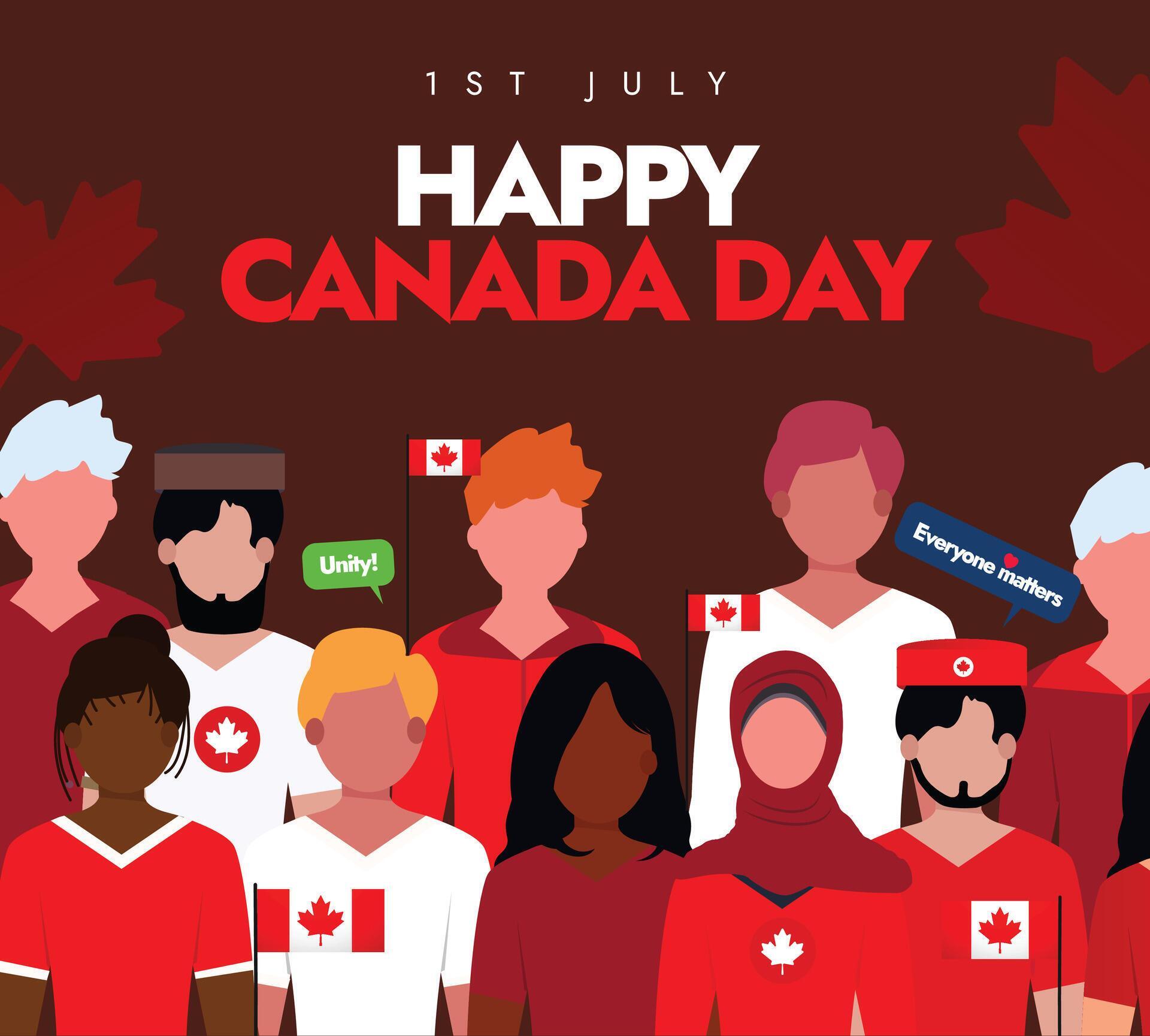 Happy Canada Day celebration banner. 25th June Canada day banner with ...