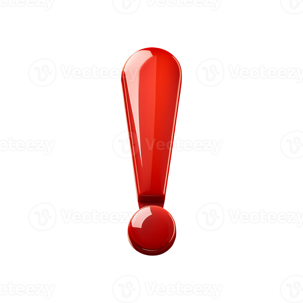 Red Exclamation Mark Symbol isolated on transparent background 46824410 PNG Red Exclamation Mark Symbol isolated on transparent background 46824410 PNG