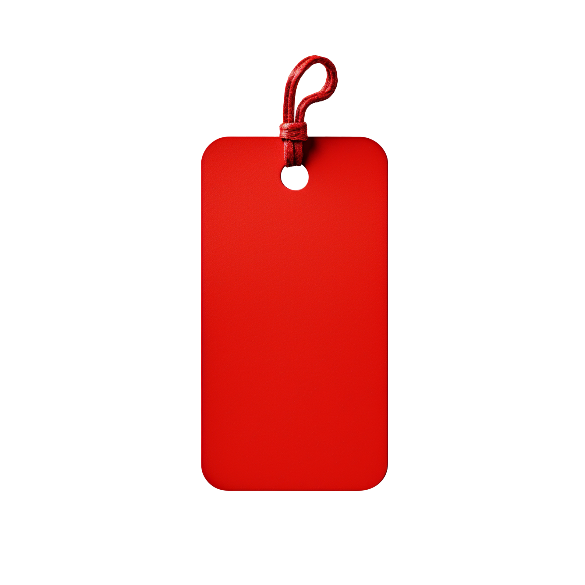Empty red price tag isolated on transparent background 46828470 PNG
