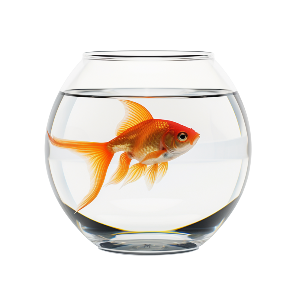 Fish bowl with gold fish isolated on transparent background 46828602 PNG