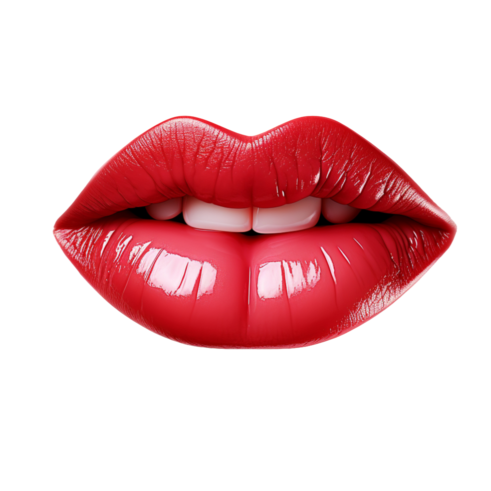 Glossy Beautiful Woman Lips isolated on transparent background 46828784 PNG