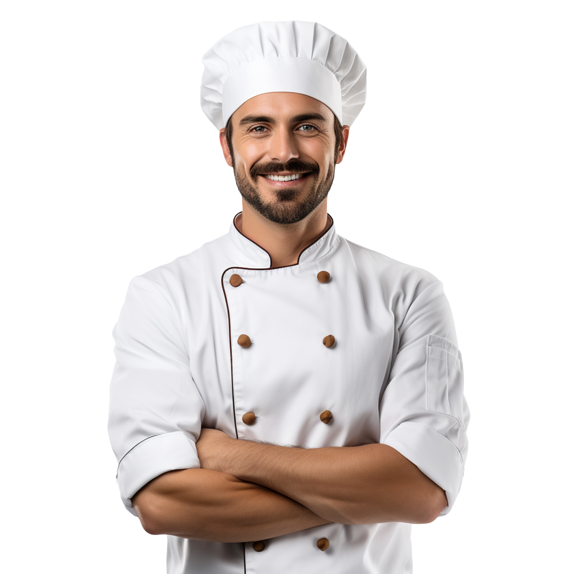 Handsome male chef isolated on transparent background 46829035 PNG