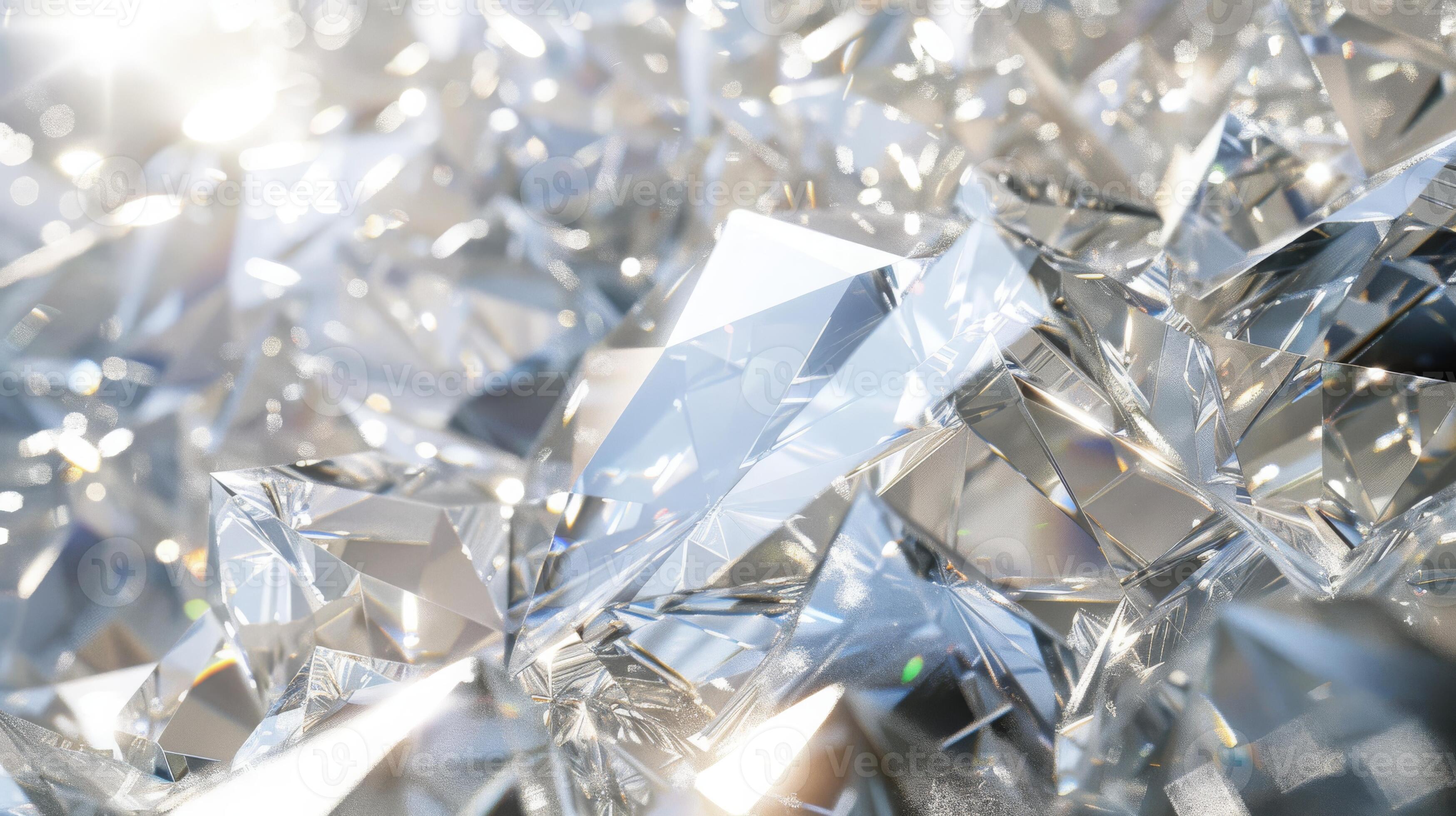 Sparkling Crystalline Surface Close-Up, Glimmering Diamond Texture for Design Print Posters ...