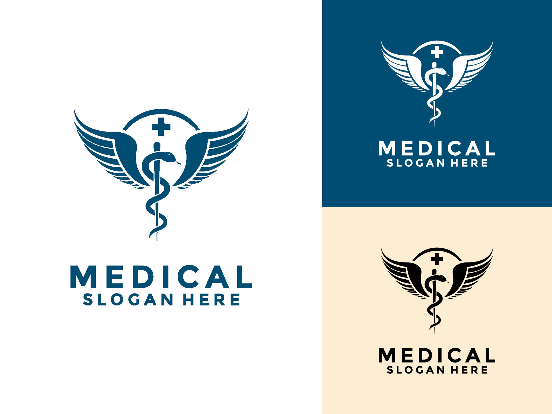 Creative medical logo , Healthcare logo design template 46845810 Vector Art at Vecteezy