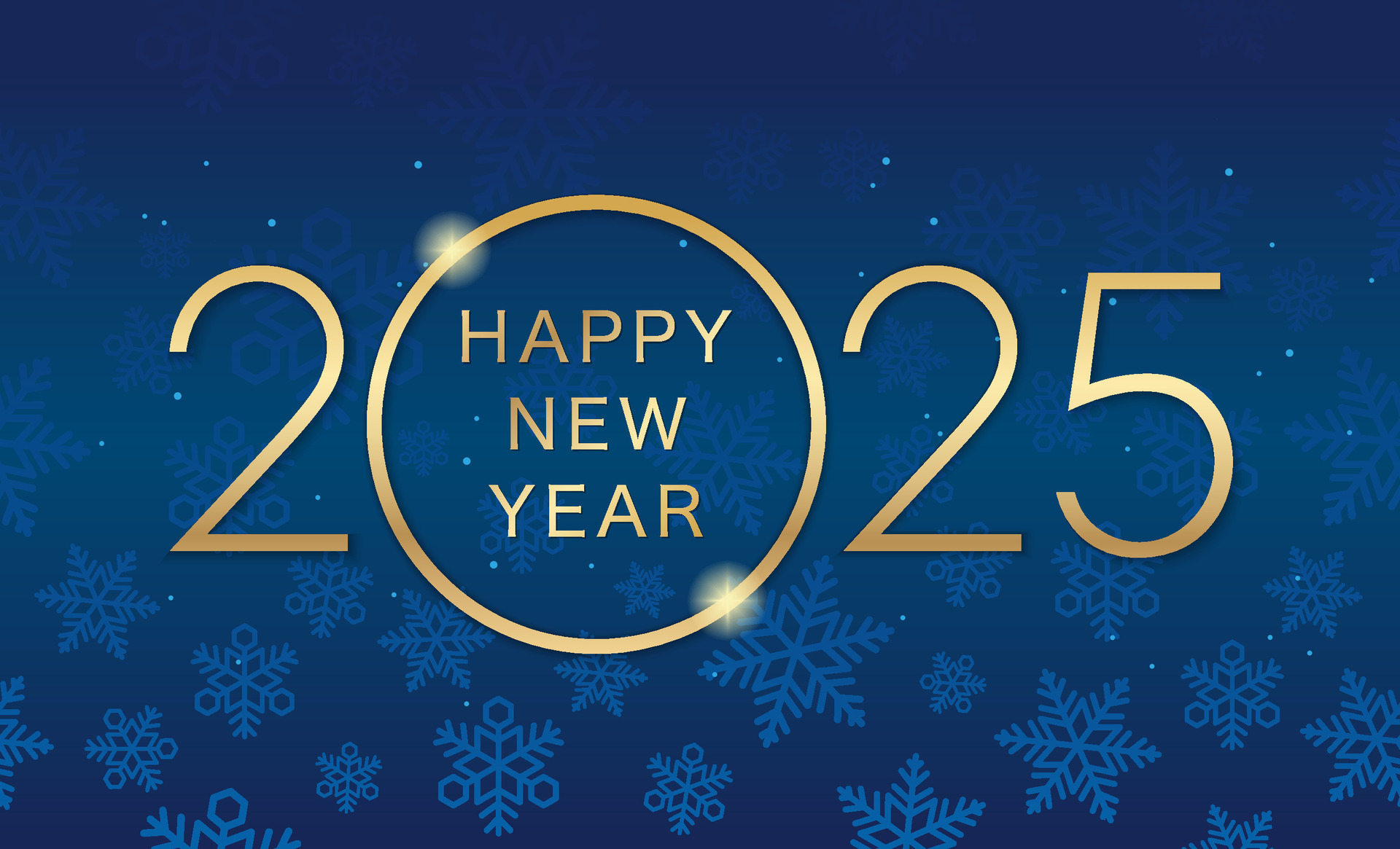The Year 2025 New Year Greetings Card With A Snowflake Pattern On A ...