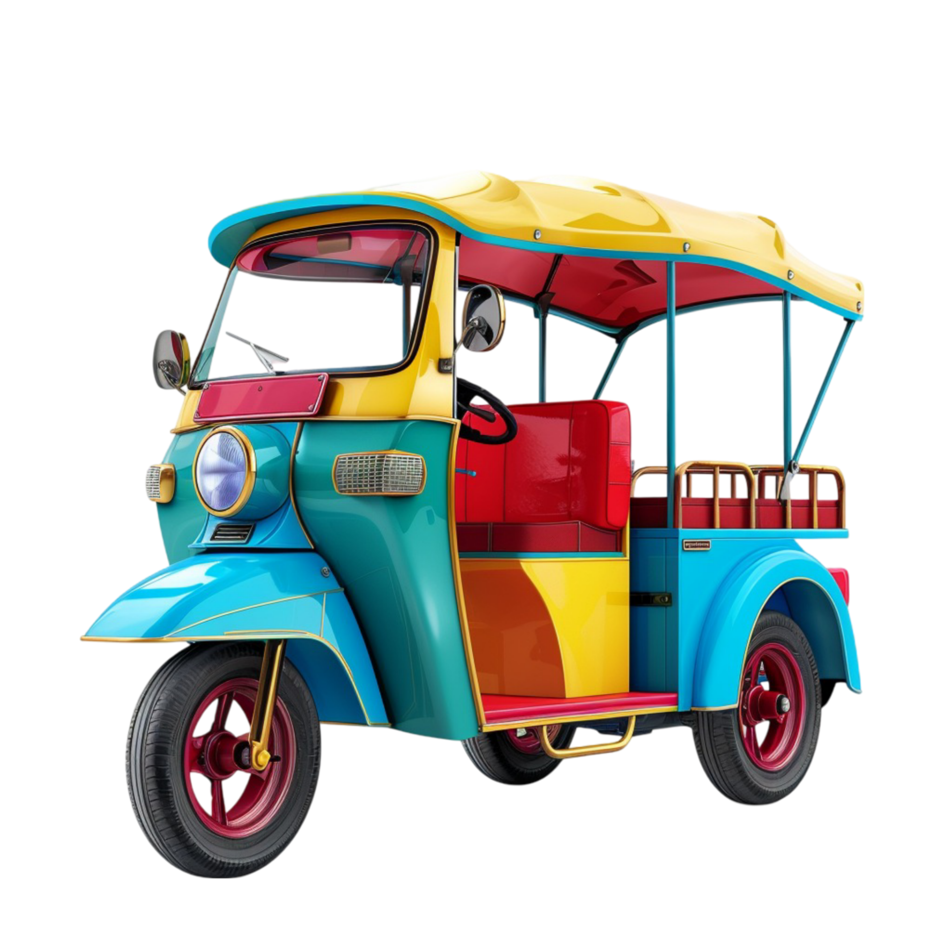 Colorful tuk tuk on transparent background. 46853570 PNG Colorful tuk tuk on transparent background. 46853570 PNG