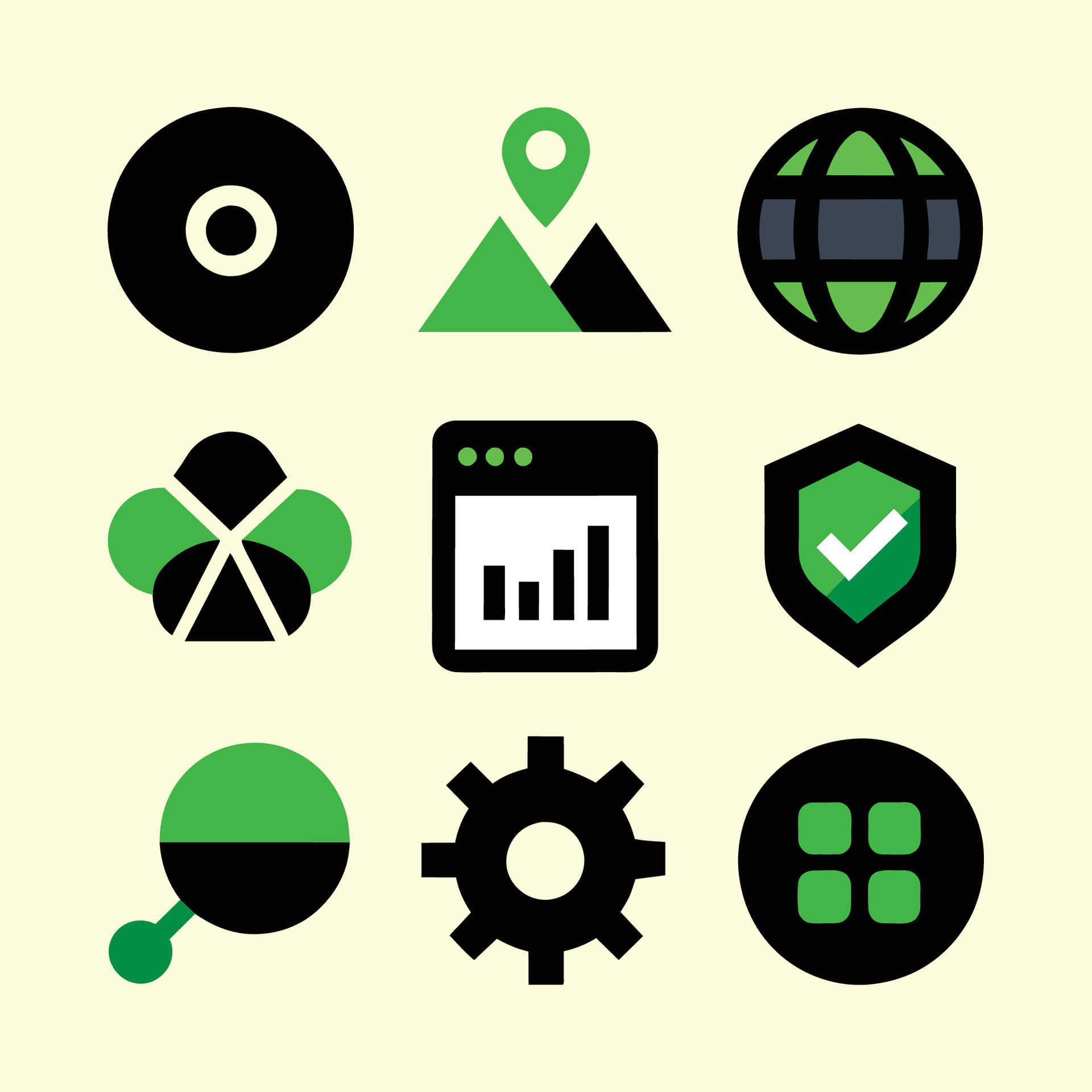 icon set design 46854700 Vector Art at Vecteezy