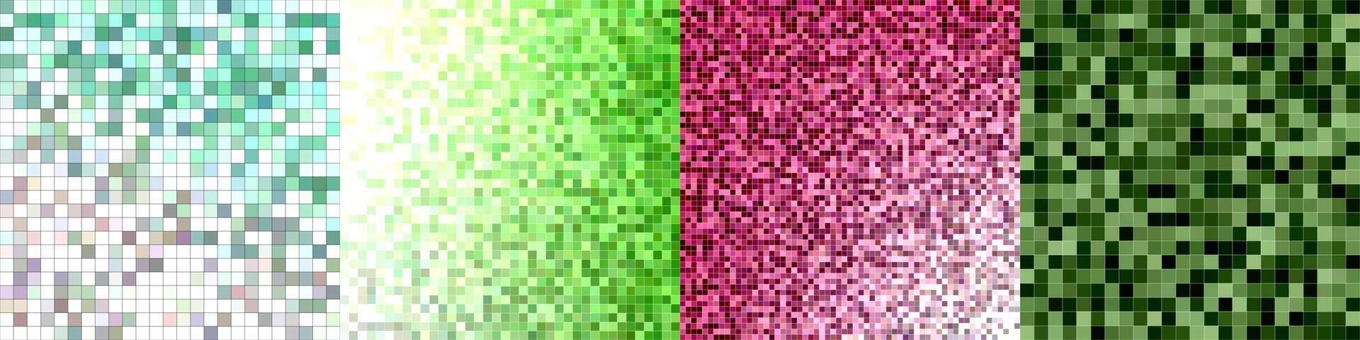 Abstract Square Mosaic Pattern Background Set 46855323 Vector Art At Vecteezy