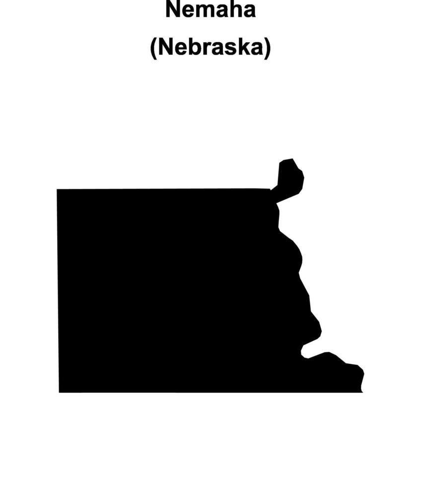 Nemaha County, Nebraska blank outline map 46855395 Vector Art at Vecteezy Nemaha County, Nebraska blank outline map 46855395 Vector Art at Vecteezy