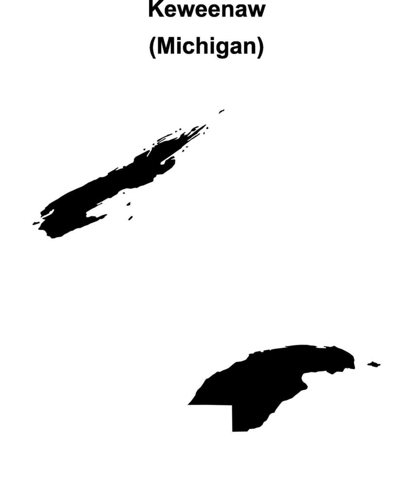 Keweenaw County, Michigan blank outline map 46856349 Vector Art at Vecteezy Keweenaw County, Michigan blank outline map 46856349 Vector Art at Vecteezy