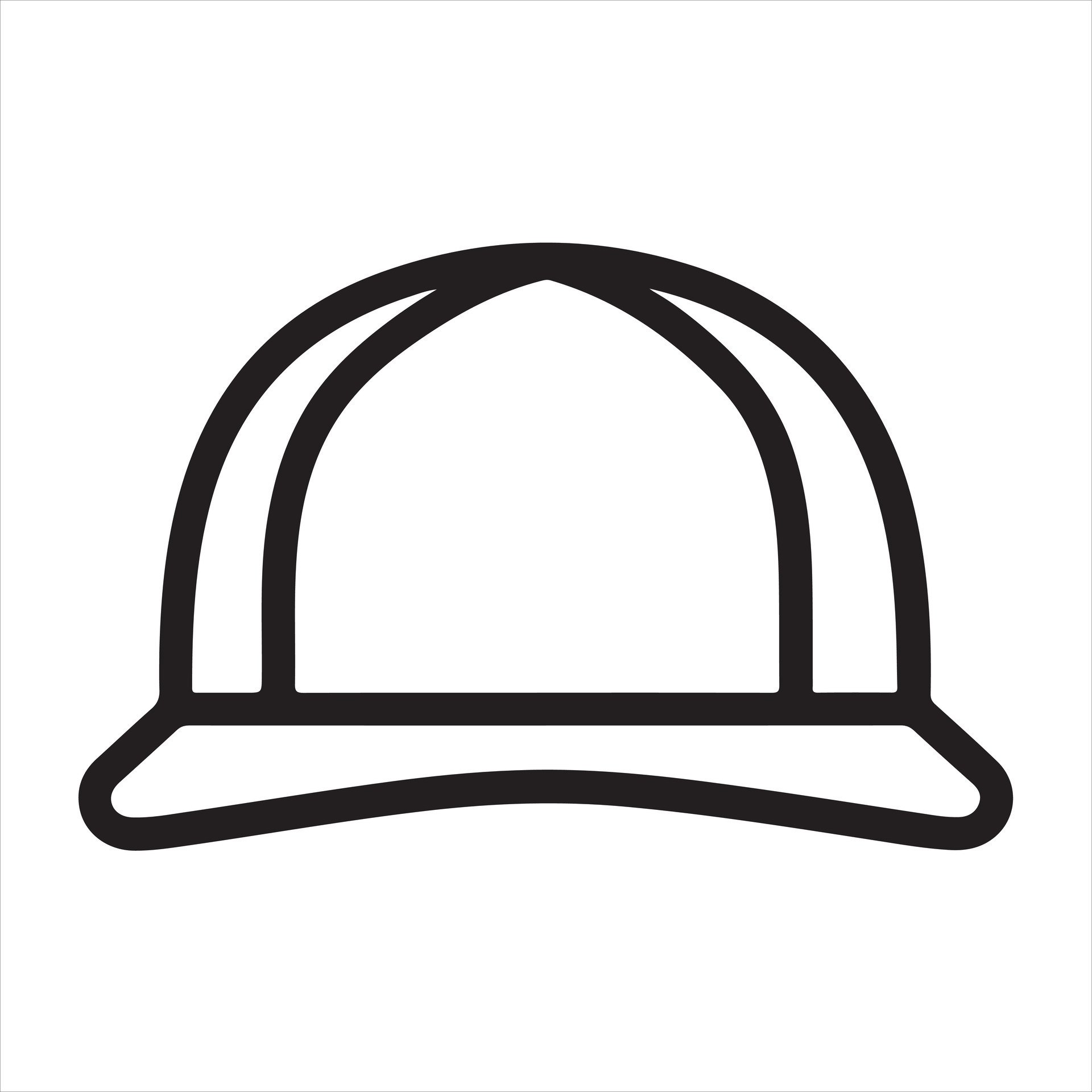cap single Line Icon Design outline. 46857329 Vector Art at Vecteezy
