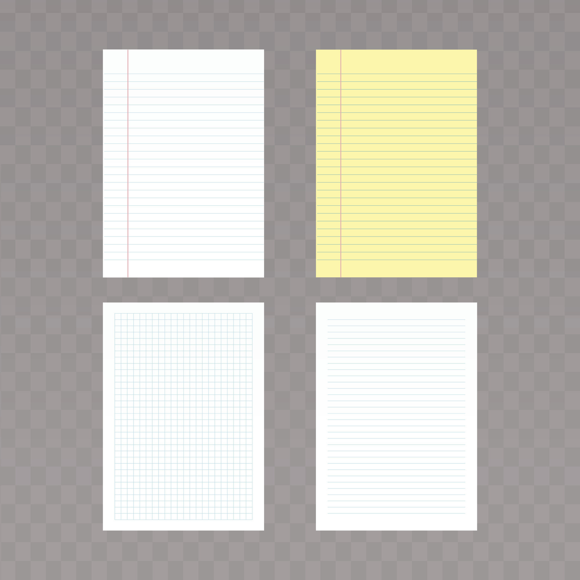A collection of A4 paper mockups in different styles 46859568 Vector ...